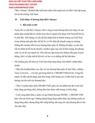 Tiểu luận Nguyên lý marketing với đề tài về BITIS, HAY | DOCX