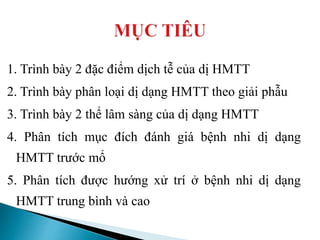 Bài 17. Dị dạng HMTT (Nhi).pptx