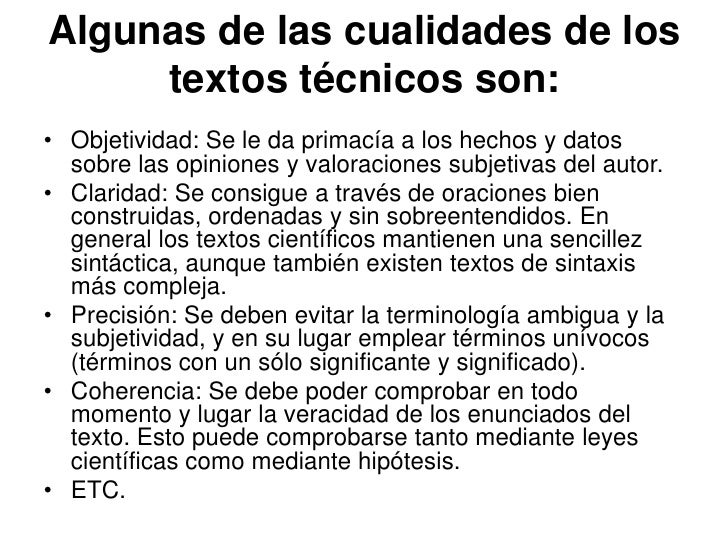 Que Son Los Textos Técnicos | Producto técnico: qué es, características ...