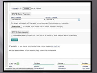 sequence of file formats in bioinformatics | PPTX