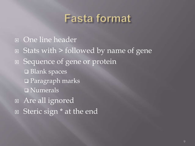 sequence-of-file-formats-in-bioinformatics-ppt
