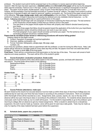 BI 202; Old Testament Survey-2; Course Syllabus copy; Fall 2024; Dr ...
