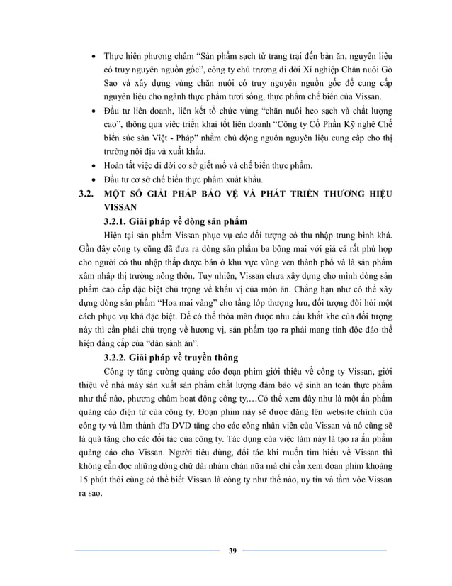 Bài mẫu tiểu luận về công ty Vissan, HAY | PDF