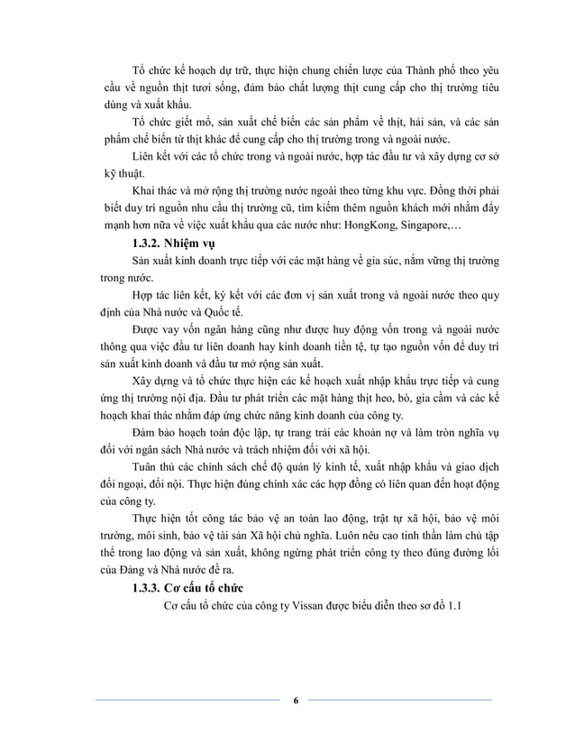 Bài mẫu tiểu luận về công ty Vissan, HAY | PDF