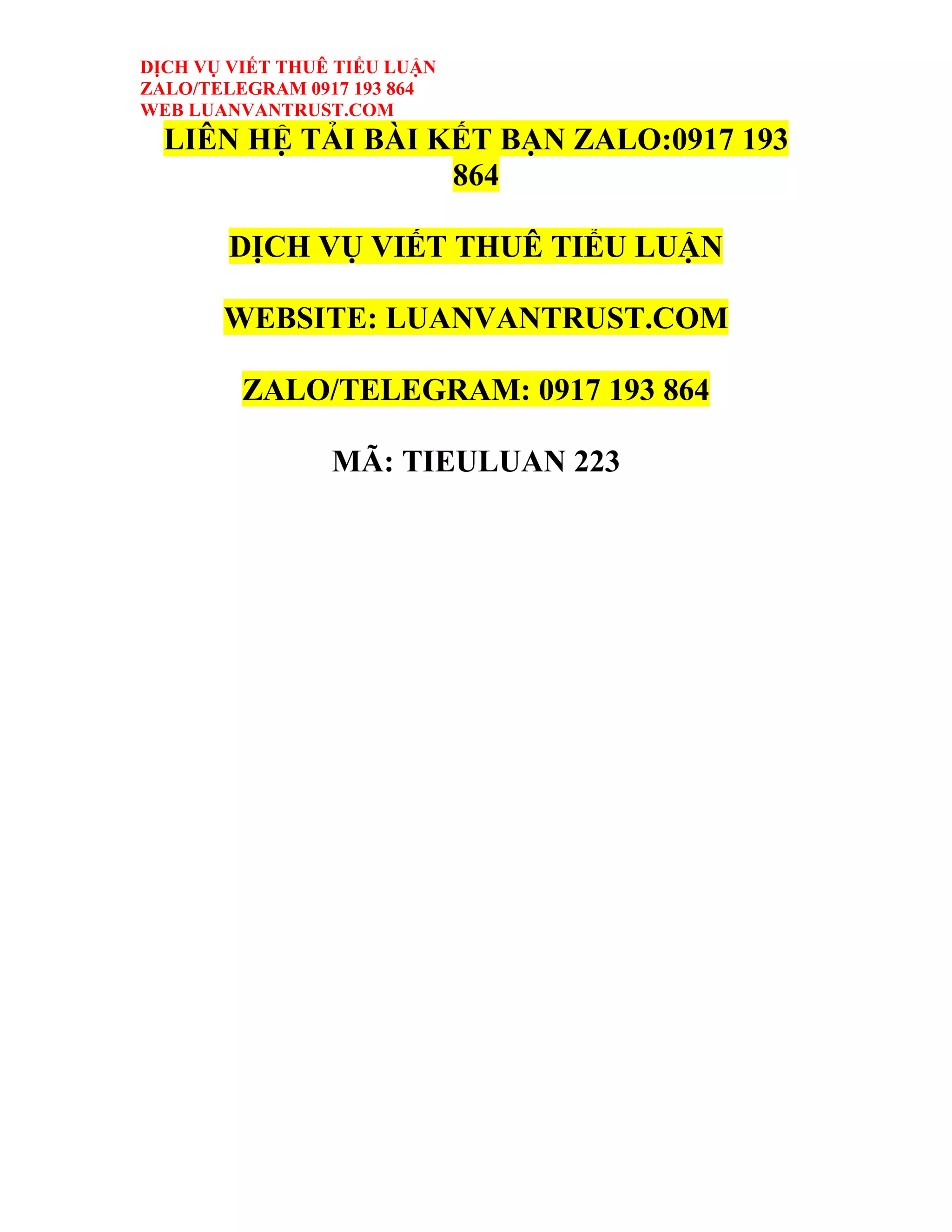 Tiểu luận về ô nhiễm môi trường, HAY | PDF