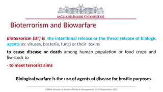 biological warfare agents and bioterrorism | PPT