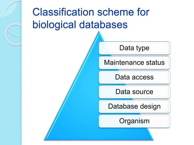 databases in bioinformatics | PPTX