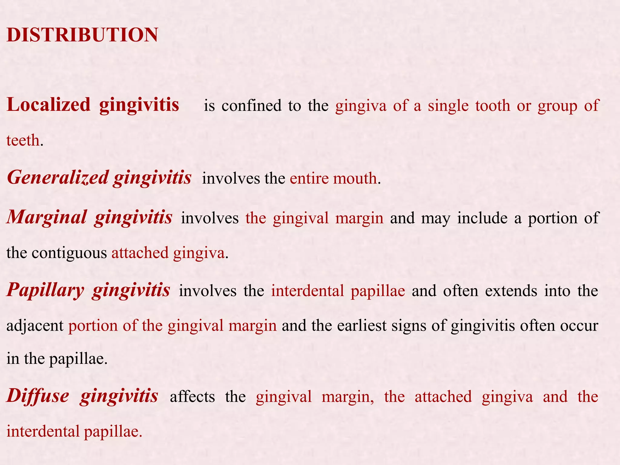 Gingival inflammation and features | PPTX