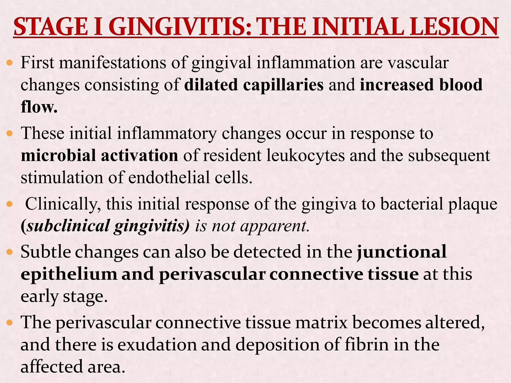 Gingival inflammation and features | PPTX