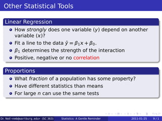 Statistics: A Gentle Reminder | PPT