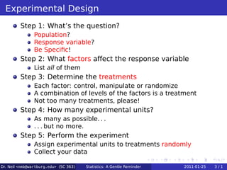Statistics: A Gentle Reminder | PPT