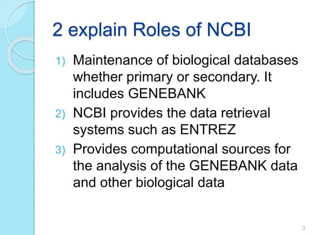 BIOLOGICAL SEQUENCE DATABASES | PPTX