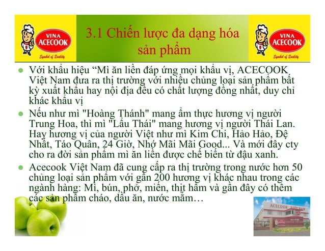Bài mẫu tiểu luận về acecook, HAY | PDF