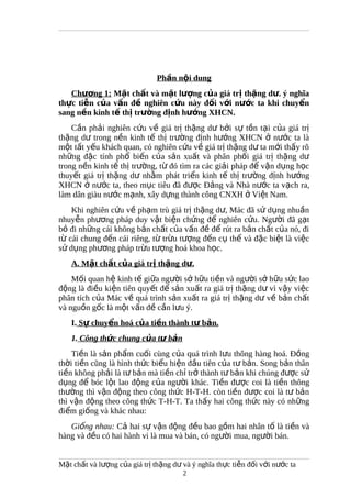 Bài mẫu tiểu luận về về giá trị Thặng Dư, HAY | PDF