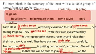 ENGLISH 10 : BÀI 6 - AN EXCURSION - READING.pptx