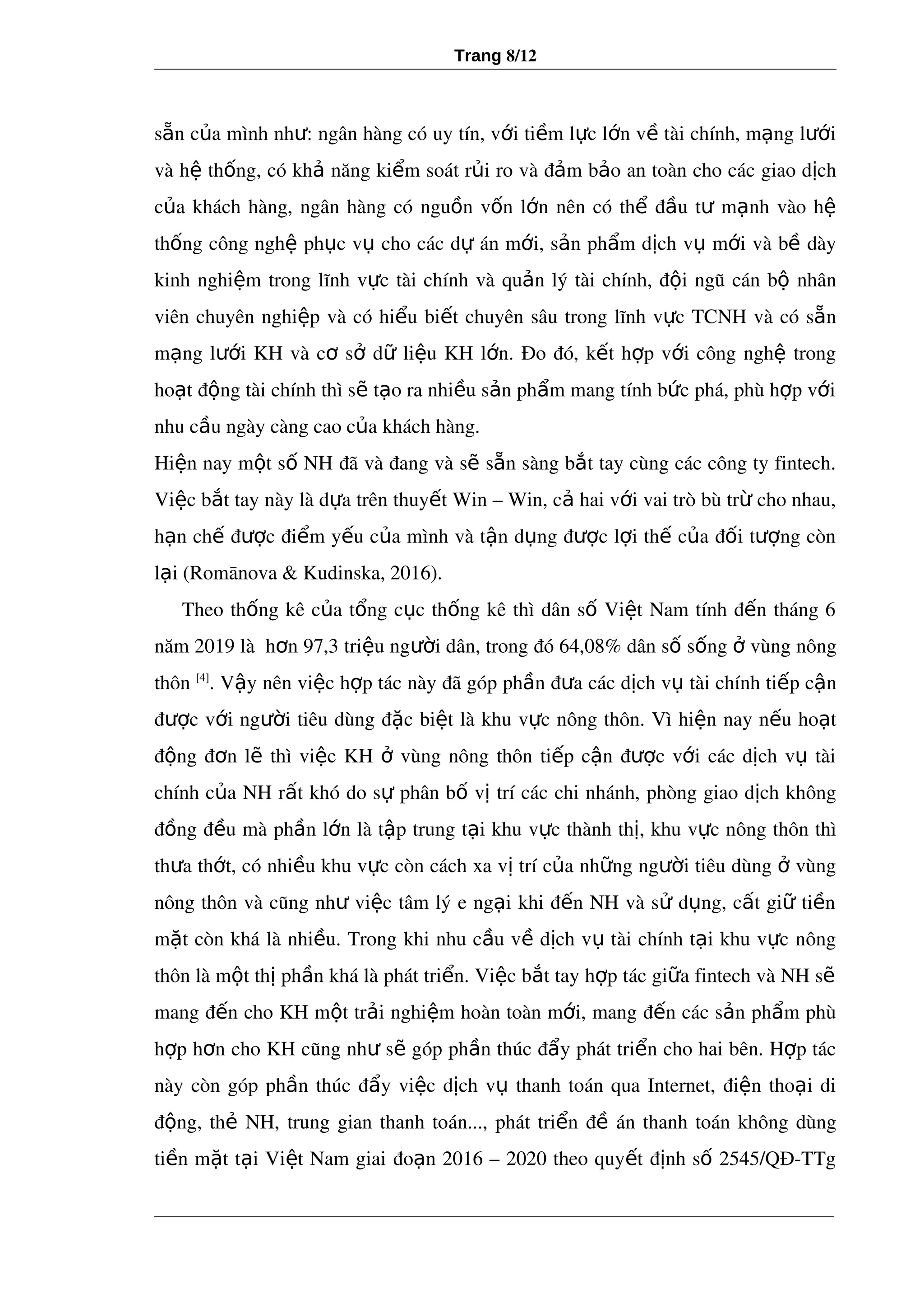 Bài mẫu Tiểu luận về Fintech, HAY | PDF