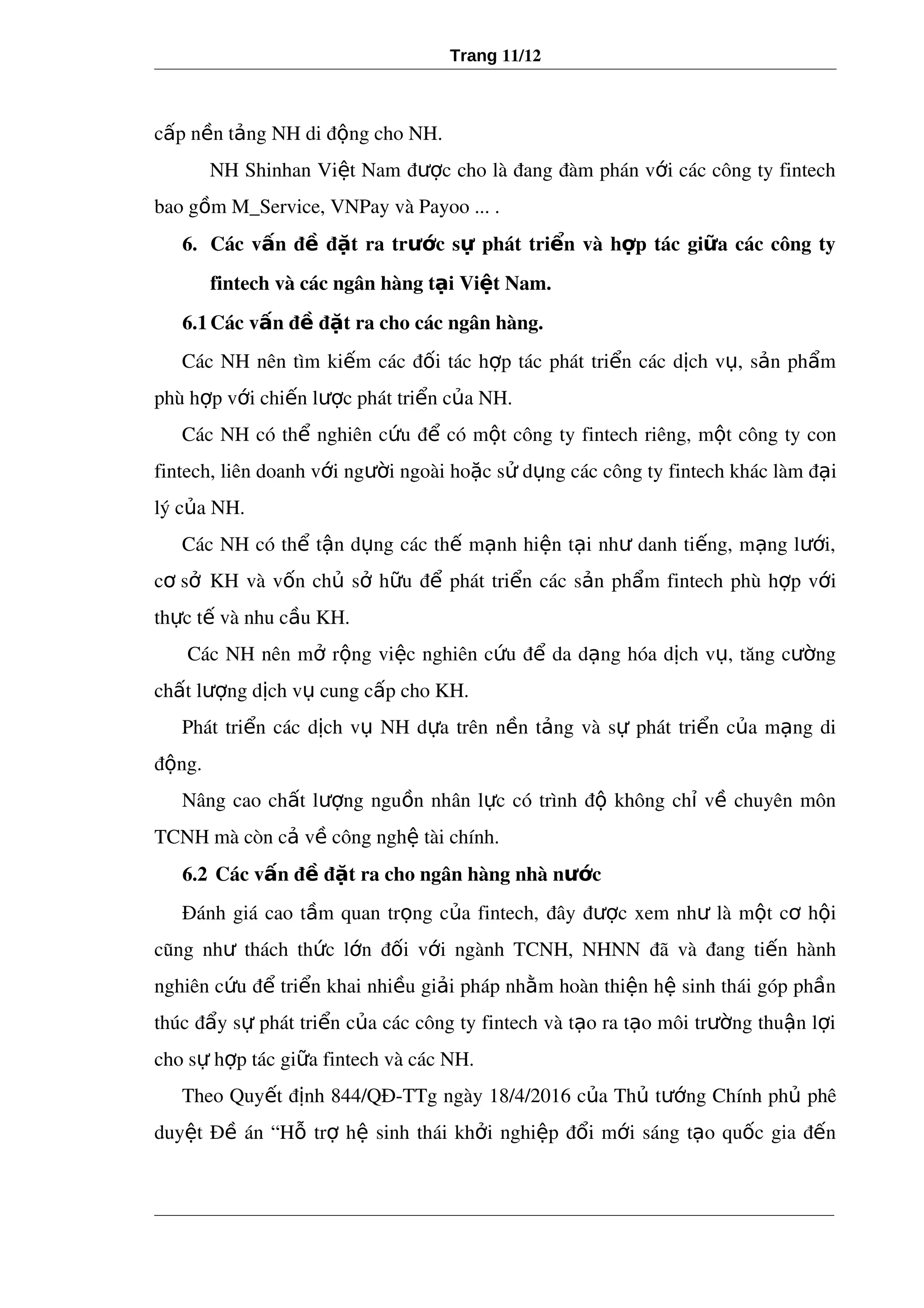 Bài mẫu Tiểu luận về Fintech, HAY | PDF