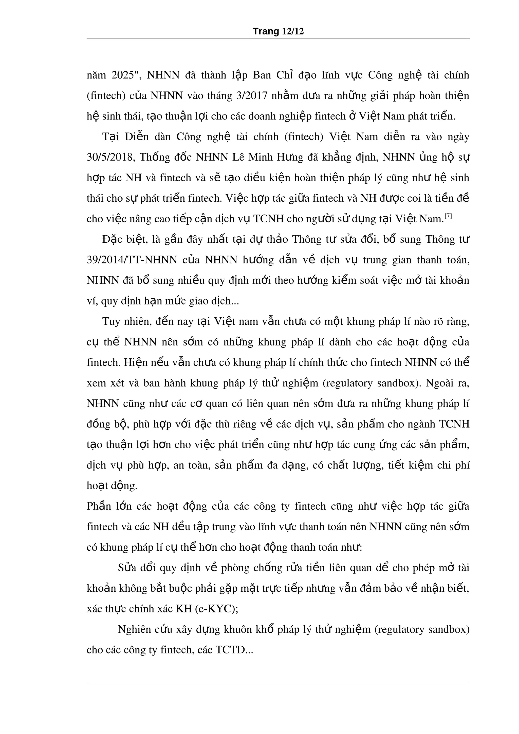 Bài mẫu Tiểu luận về Fintech, HAY | PDF