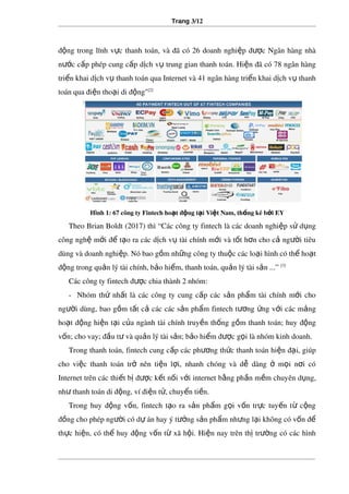 Bài mẫu Tiểu luận về Fintech, HAY | PDF