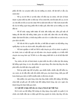 Bài mẫu Tiểu luận về Fintech, HAY | PDF