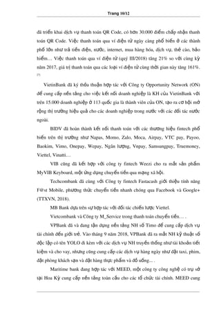 Bài mẫu Tiểu luận về Fintech, HAY | PDF