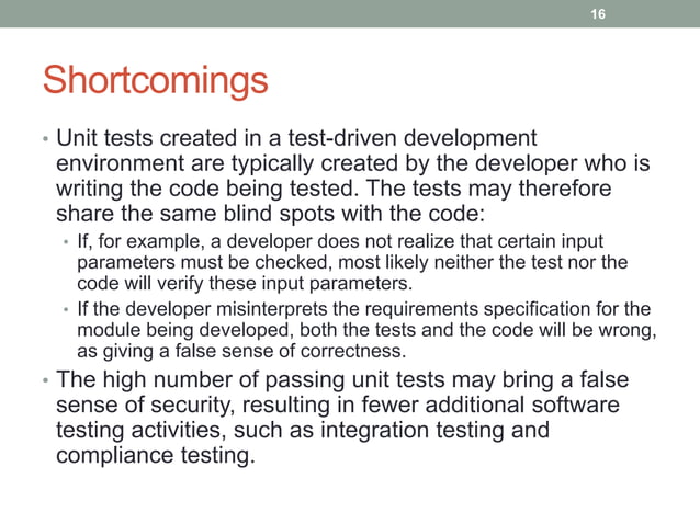 Test driven development | PPTX