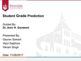 Student Grade Prediction | PPTX