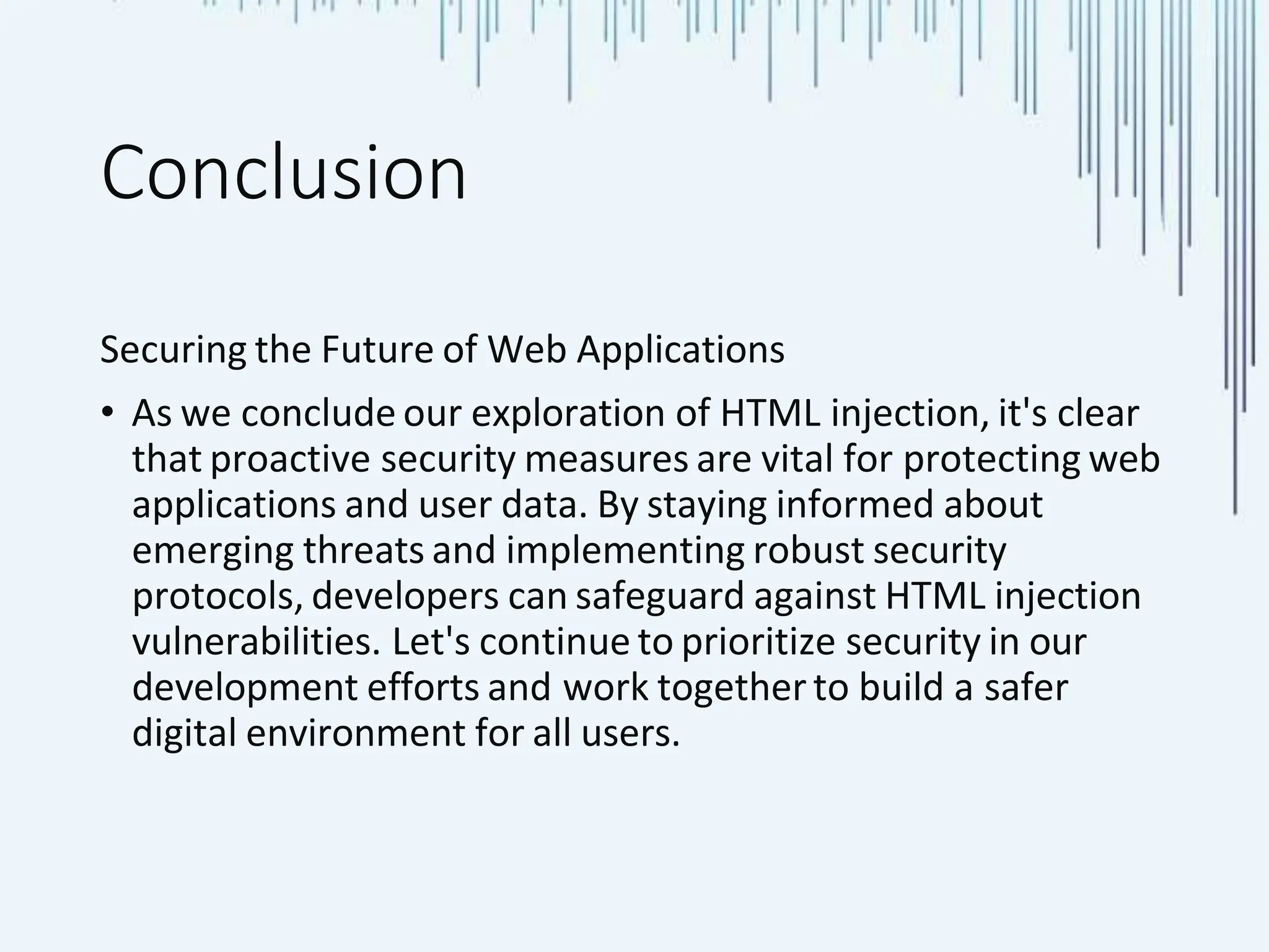 HTML Injection Attacks: Impact and Mitigation Strategies | PPTX