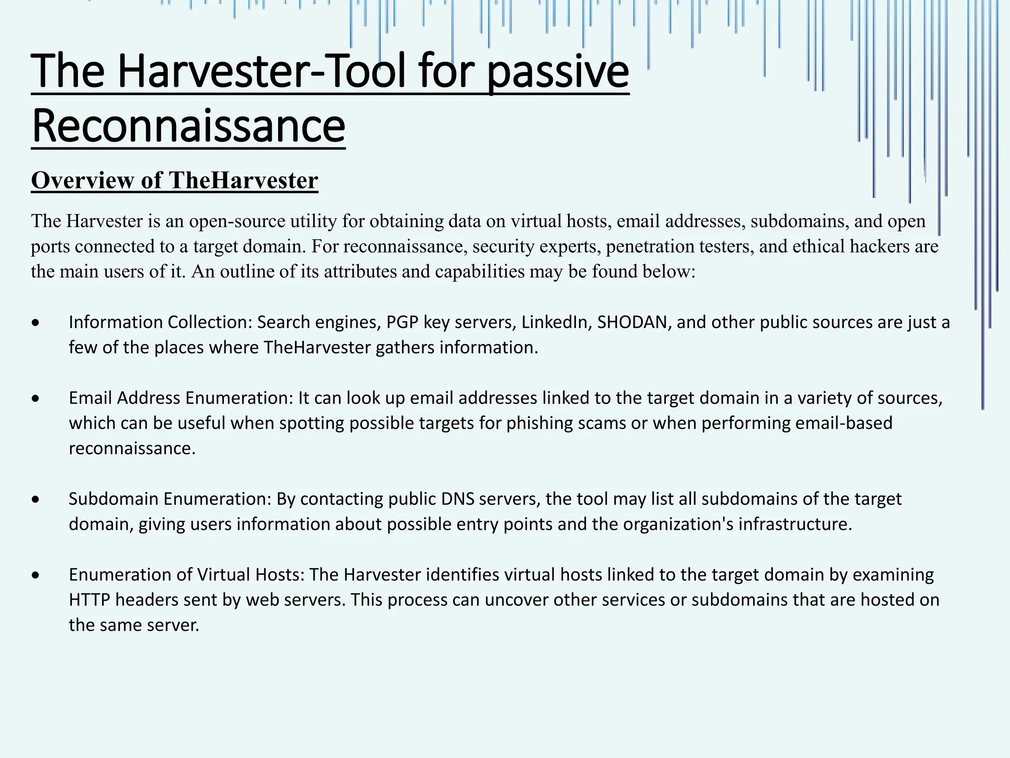 Cyber Security Project Presentation : Essential Reconnaissance Tools ...