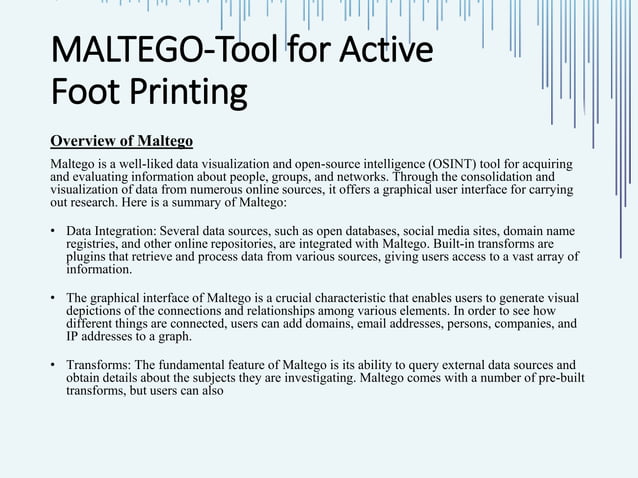 Cyber Security Project Presentation : Essential Reconnaissance Tools ...