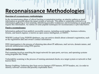 Cyber Security Project Presentation : Essential Reconnaissance Tools ...
