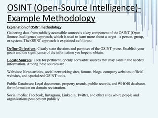 Cyber Security Project Presentation : Essential Reconnaissance Tools ...