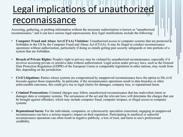 Cyber Security Project Presentation : Essential Reconnaissance Tools ...