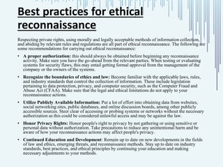 Cyber Security Project Presentation : Essential Reconnaissance Tools ...