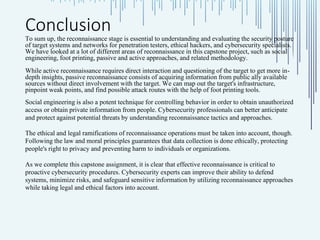 Cyber Security Project Presentation : Essential Reconnaissance Tools ...