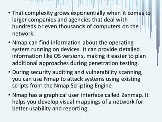 Nmap project presentation : Unlocking Network Secrets: Mastering Port Scanning with Nmap | PPTX