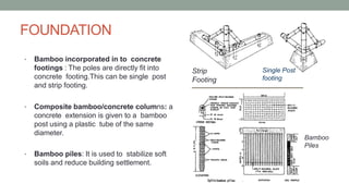 Modern Bamboo Construction & Application in Buildings | PDF