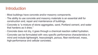 Concrete & Masonry Construction | PPTX