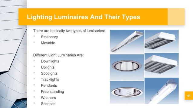 Artificial Lighting Concept in Architecture | PPT