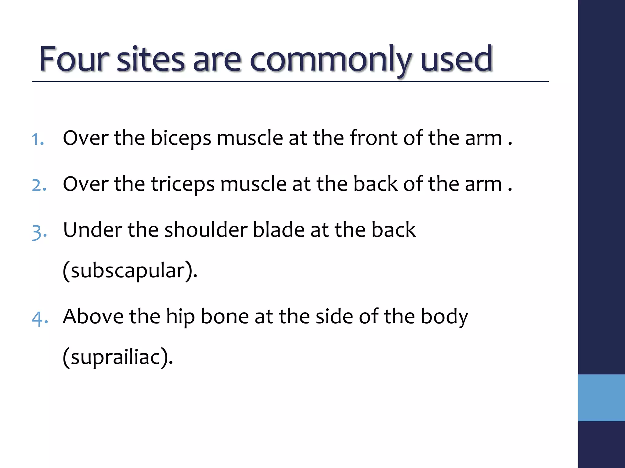 BIA and Skinfold Thicness Measurement | PPTX