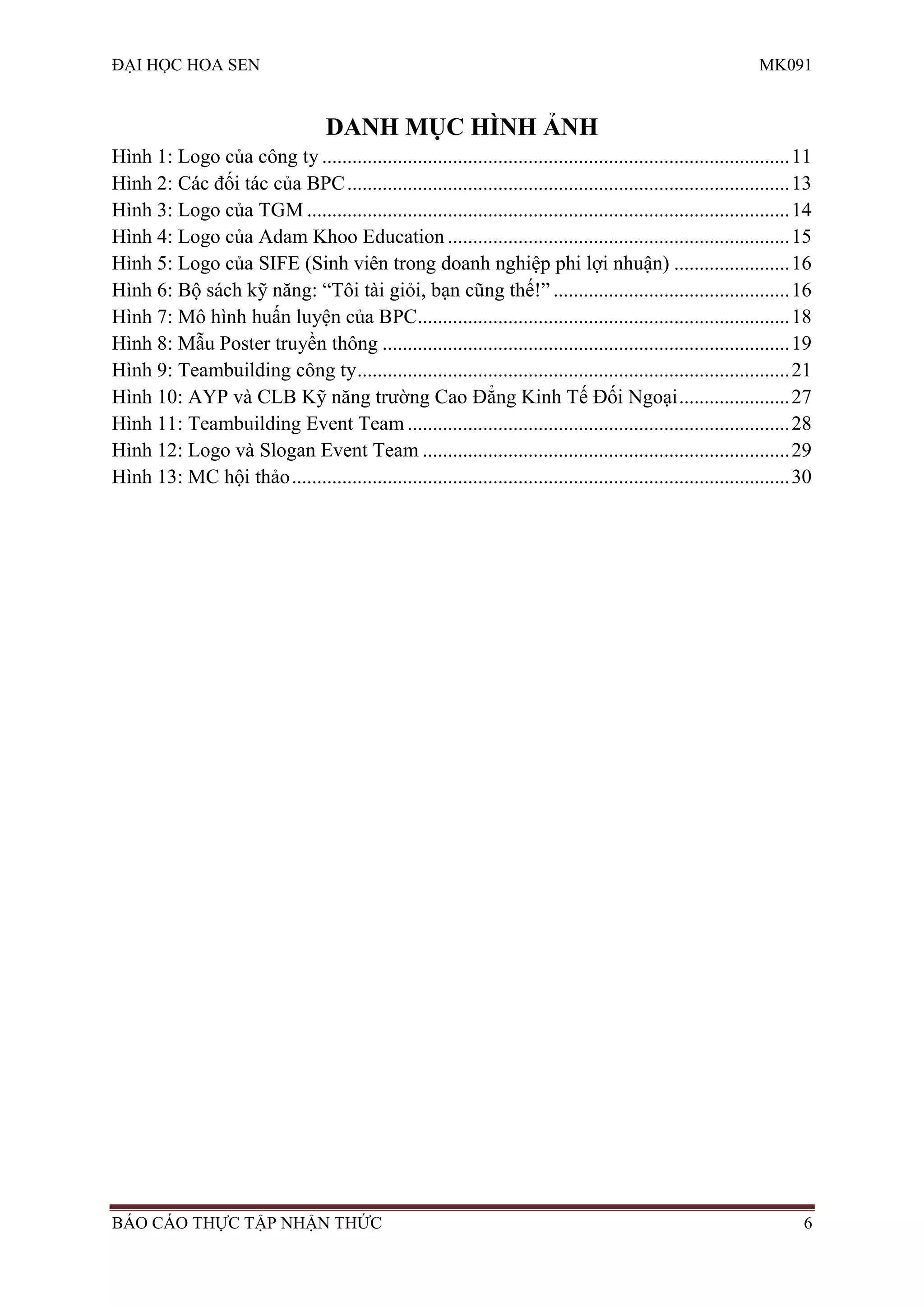 [Đại học Hoa Sen] Báo cáo thực tập nhận thức | PDF
