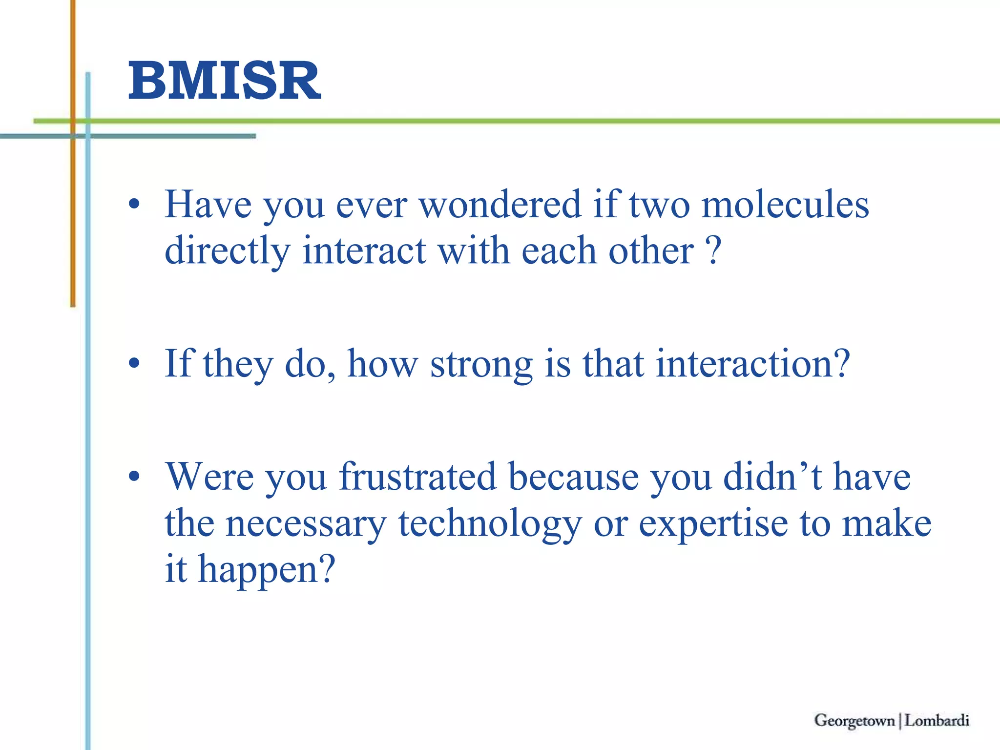 Biacore Molecular Interactions | PPT