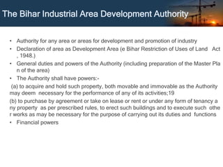 Bihar Industrial Area Development Authority | PPTX