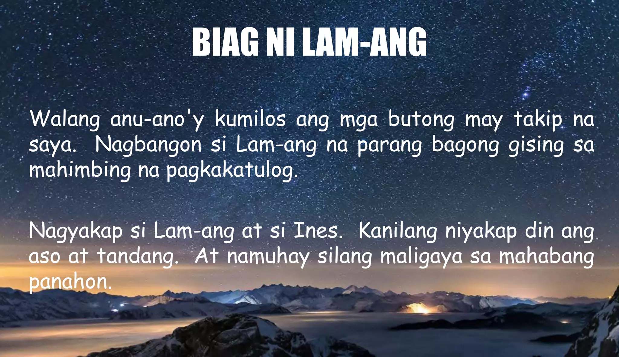 Biag ni Lam-Ang (Life of Lam-Ang) An Ilocano Epic | PPTX