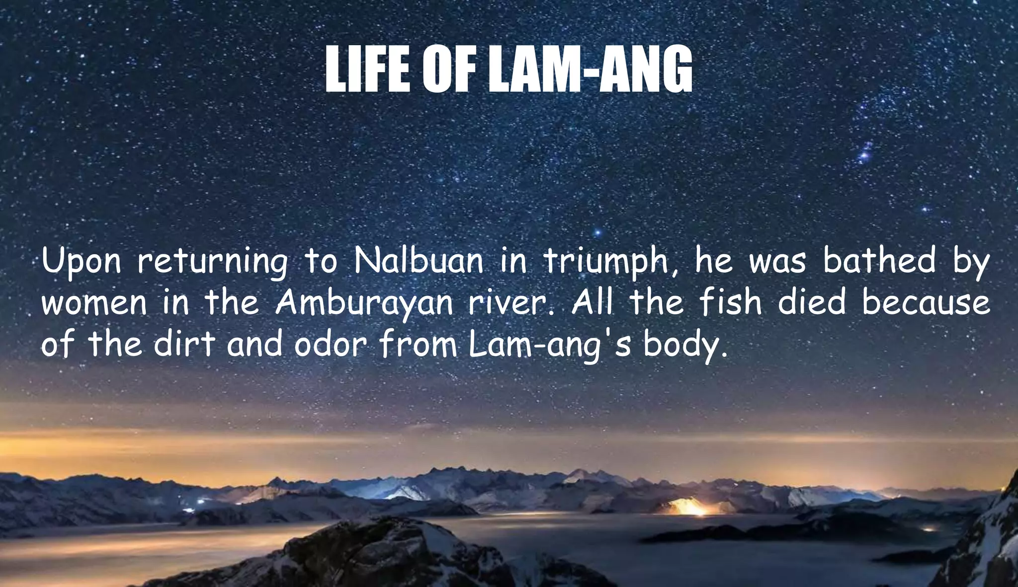 Biag ni Lam-Ang (Life of Lam-Ang) An Ilocano Epic | PPTX