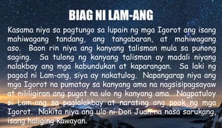 Biag ni Lam-Ang (Life of Lam-Ang) An Ilocano Epic | PPTX
