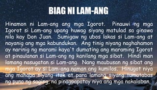 Biag ni Lam-Ang (Life of Lam-Ang) An Ilocano Epic | PPTX