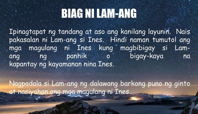 Biag ni Lam-Ang (Life of Lam-Ang) An Ilocano Epic | PPTX | Books and ...