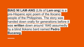 Biag ni Lam-Ang | PPTX