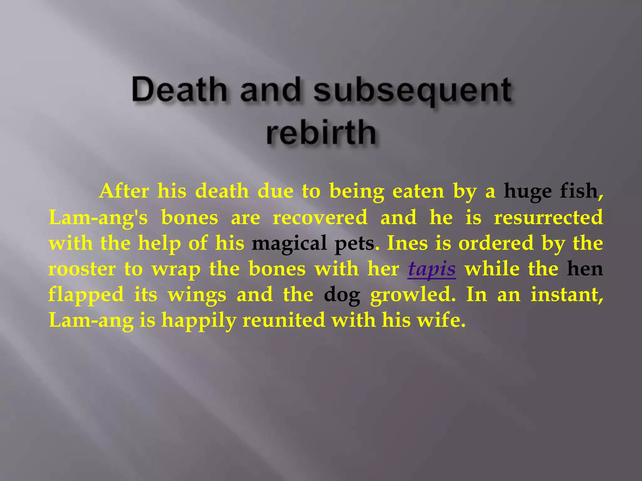 Biag ni lam ang.presentation by Jaime R. Quindoyos Jr. | PPTX